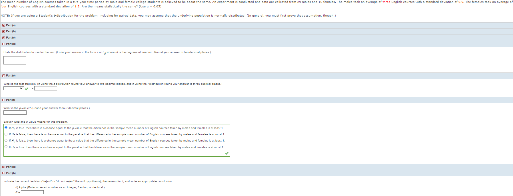 Need help for blank answers! | Chegg.com