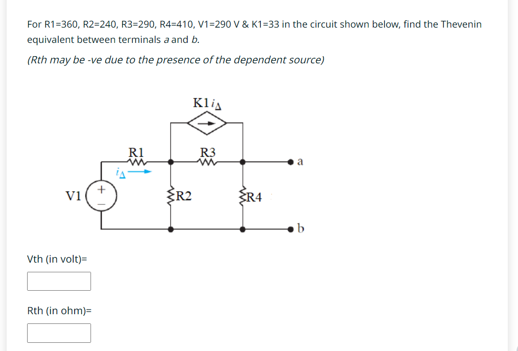 Solved For R1=6,R2=10,R3=17,R4=22,R5=29, K1=30 in the shown | Chegg.com