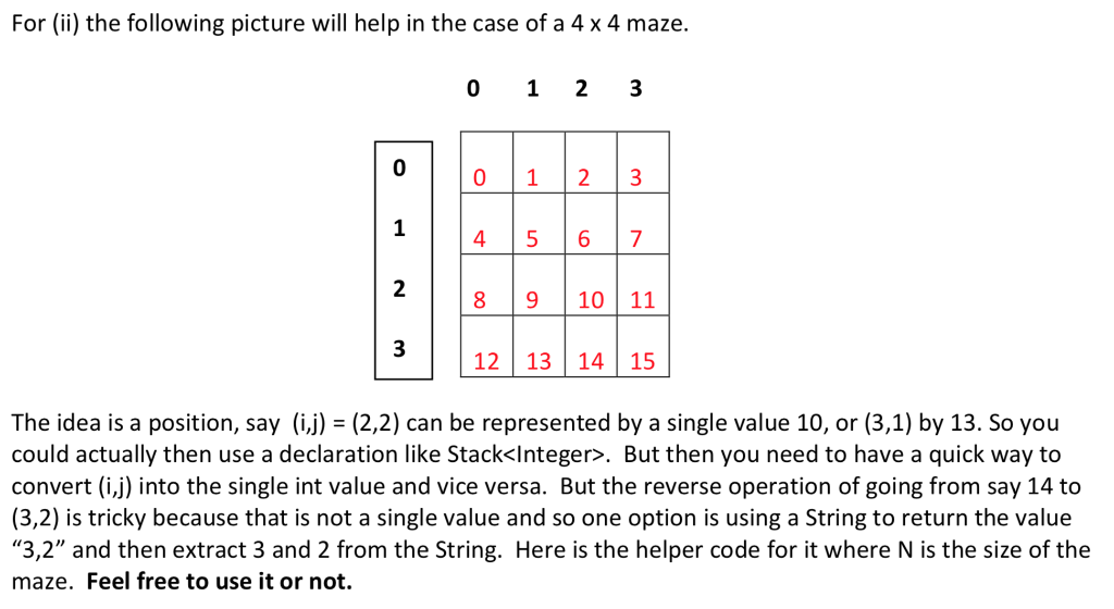 Solved Java Help: A Maze is given as N*N binary matrix of | Chegg.com