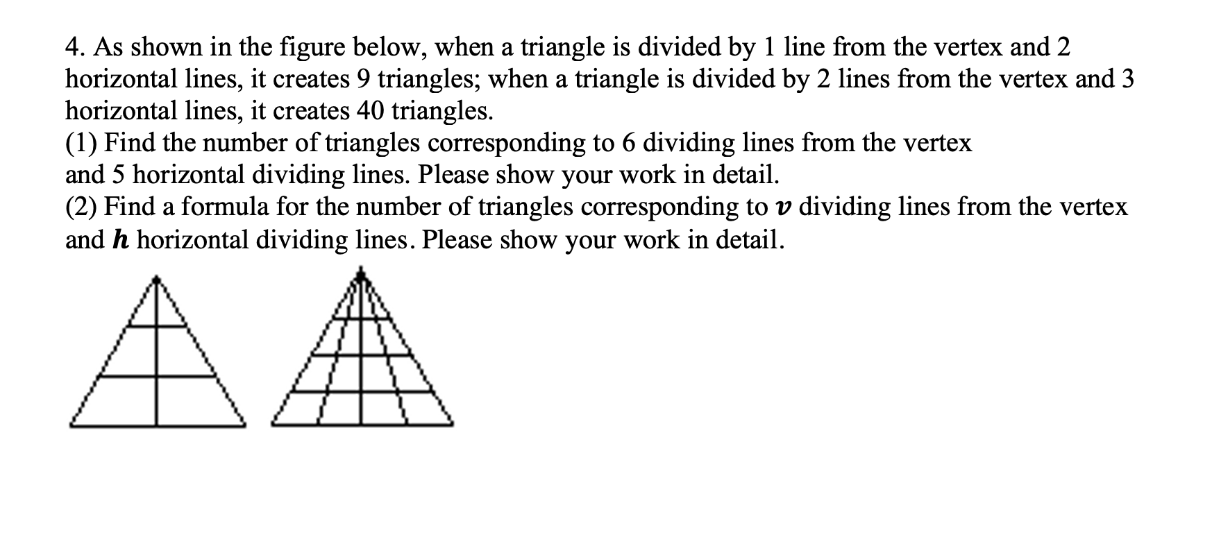 Solved 4. As shown in the figure below, when a triangle is | Chegg.com