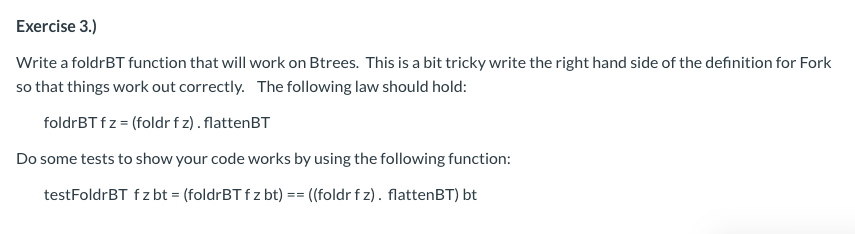 The Foldable typeclass. Another type class is | Chegg.com