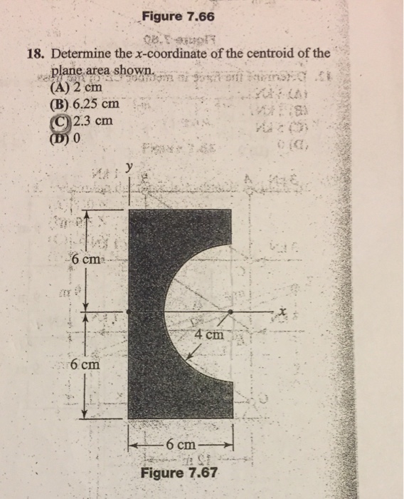 Solved Determine the x-coordinate of the centroid of the | Chegg.com