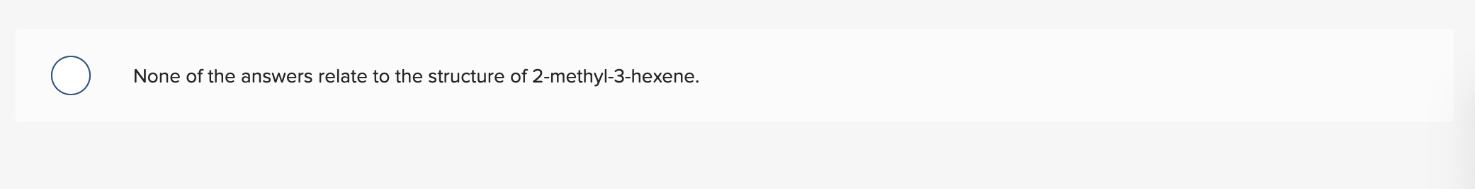 Solved What is the structure of 2-methyl-3-hexene? Multiple | Chegg.com