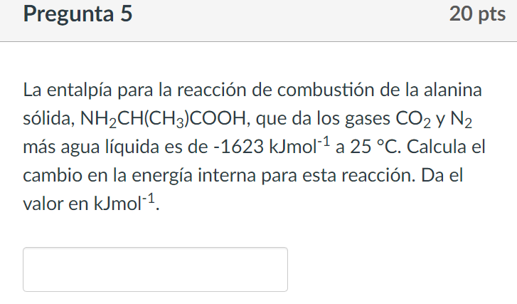 [Solved]: The enthalpy for the combustion reaction of solid