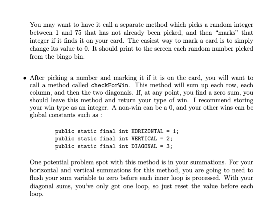 Assignment Specifications single card. The input to | Chegg.com