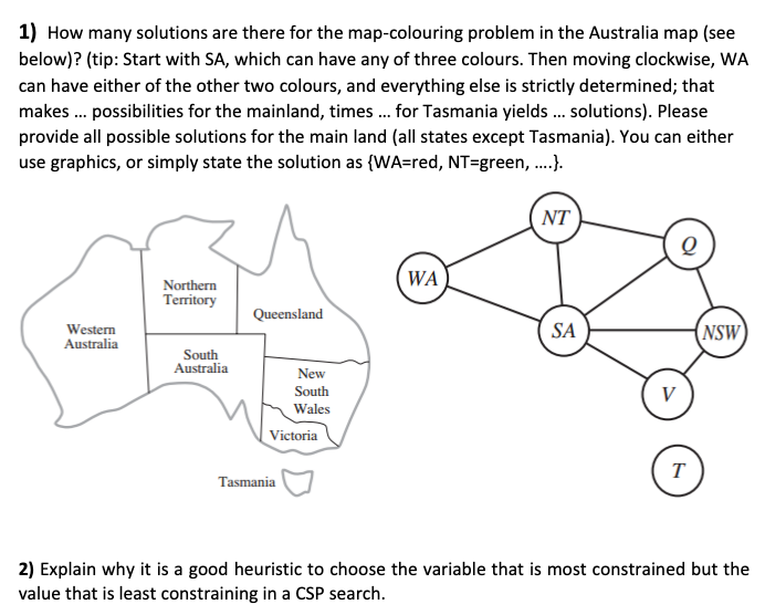 Solved Constraint Satisfaction Problems - Artificial | Chegg.com