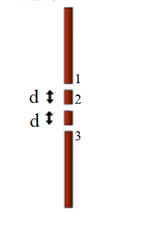 Solved Consider the triple slit experiment. the distance | Chegg.com
