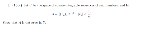 Solved Let l 2be the space of square-integrable sequences | Chegg.com