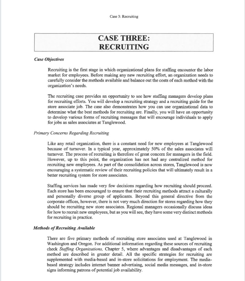 Solved APPENDIX B: RECRUITING YIELD DATA | Chegg.com