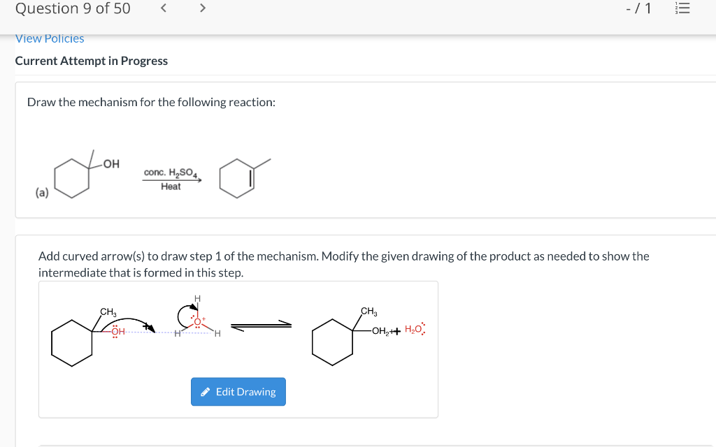 Solved Current Attempt in Progress Draw the mechanism for | Chegg.com