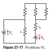 Solved P91. In Fig. 27-77, the ideal batteries have emfs ℰ1 | Chegg.com