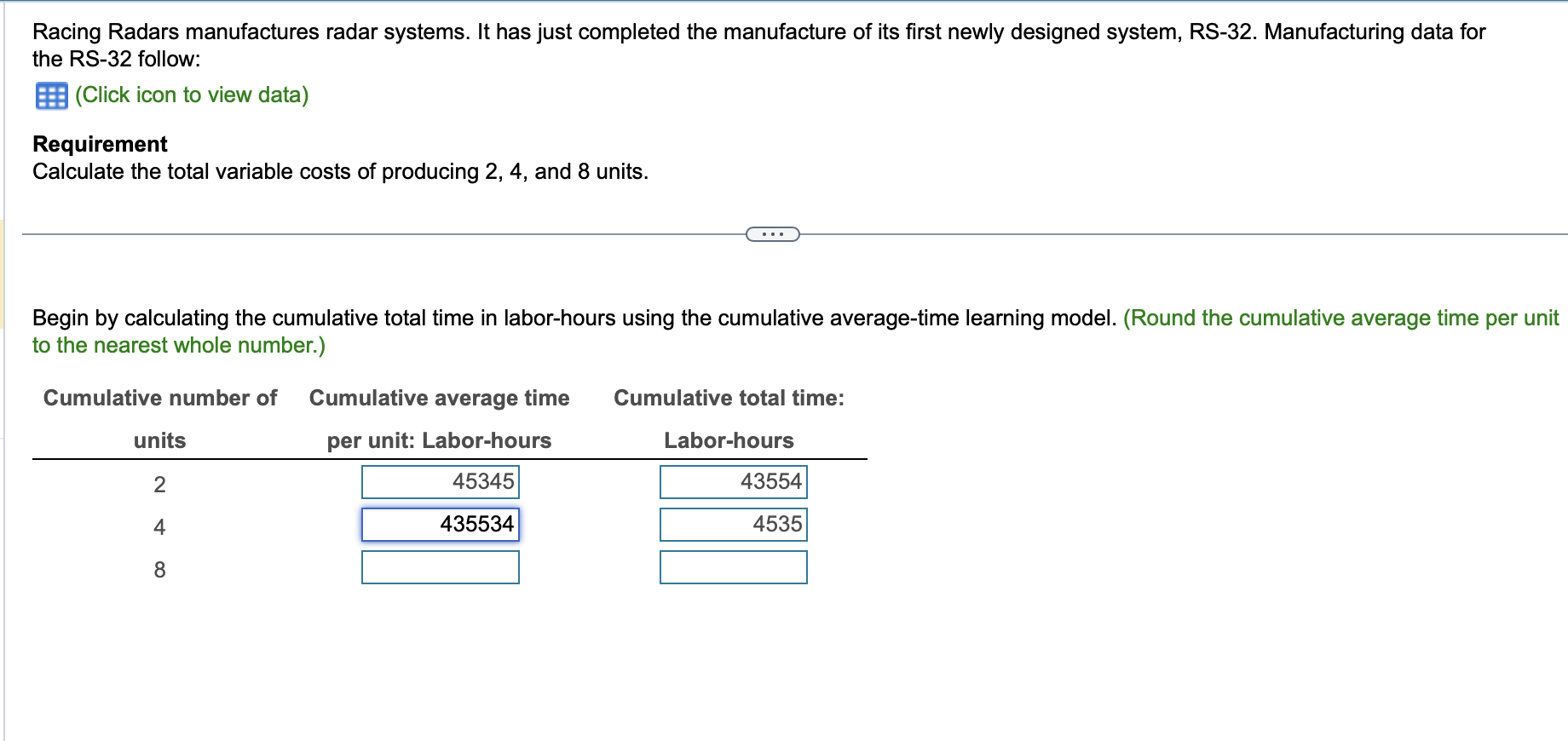 Solved Racing Radars manufactures radar systems. It has just | Chegg.com