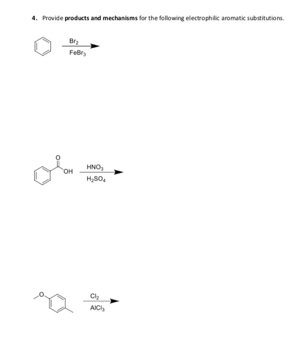 Solved Provide products and mechanisms for the following | Chegg.com