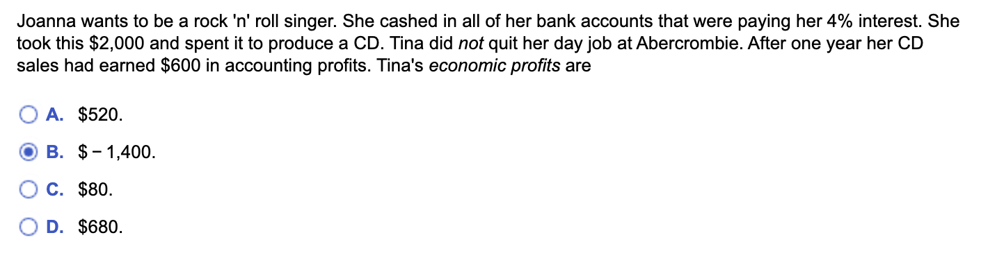 Solved Joanna wants to be a rock ' n ' ﻿roll singer. ﻿She | Chegg.com