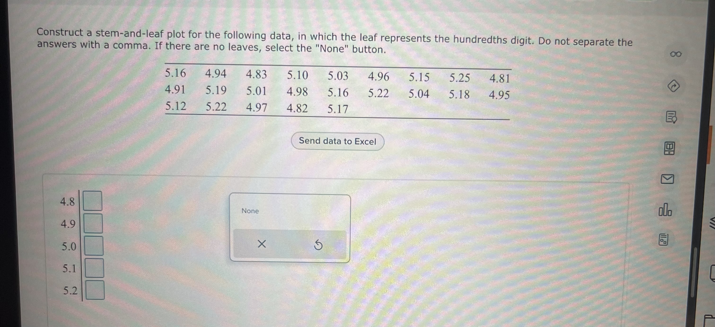 Solved Construct a stem-and-leaf plot for the following | Chegg.com