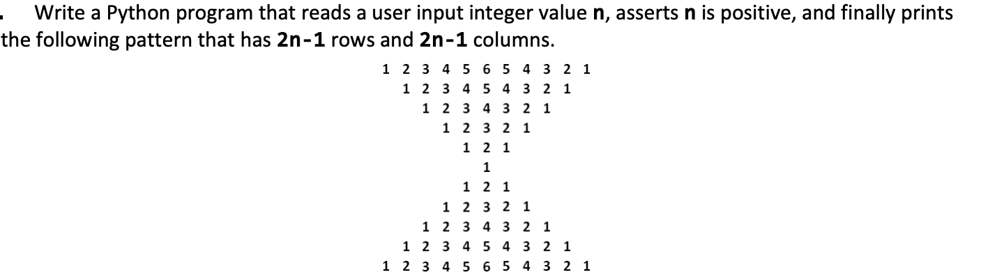 Solved Write a Python program that reads a user input | Chegg.com