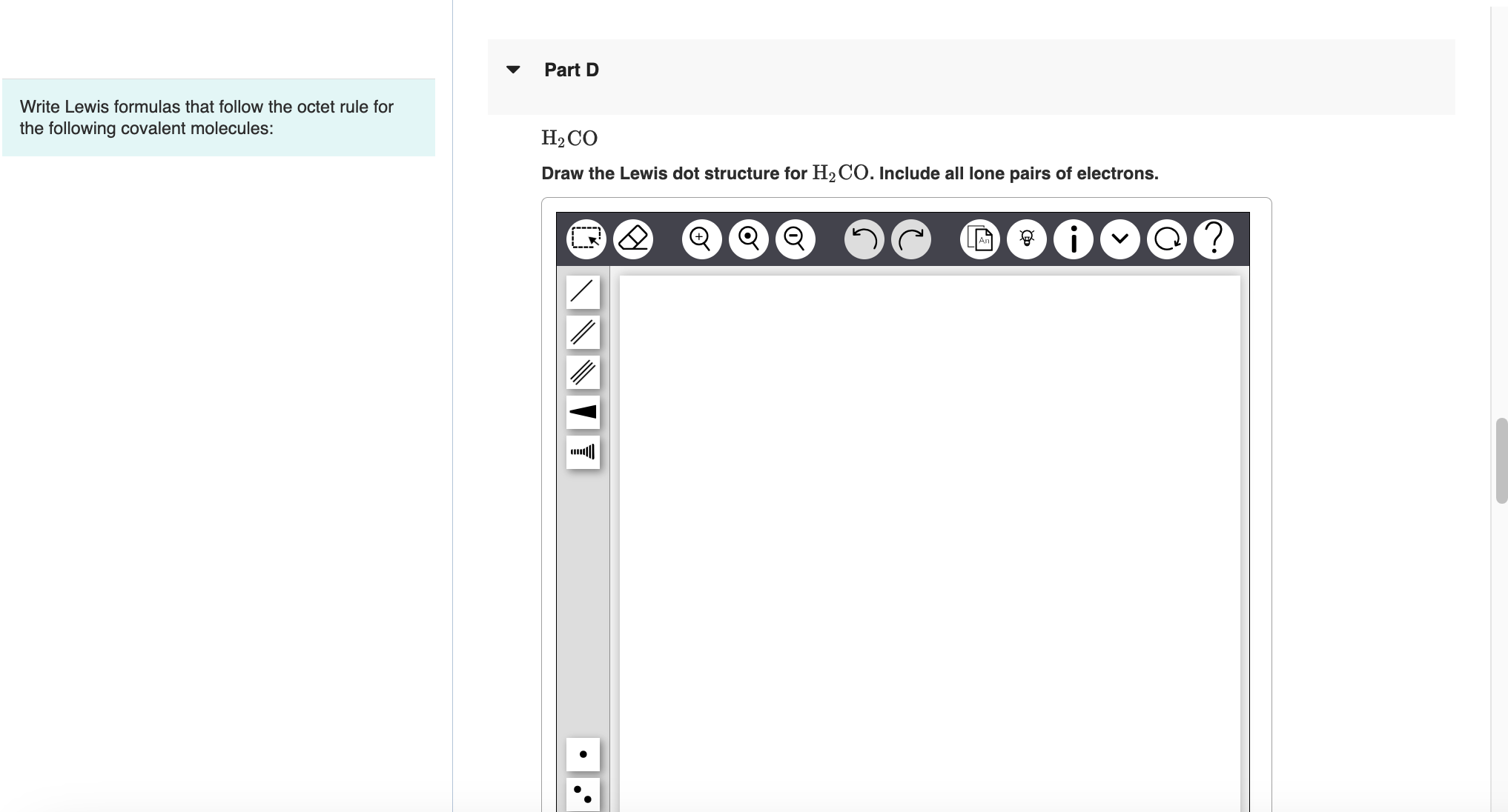 Solved Write Lewis formulas that follow the octet rule | Chegg.com