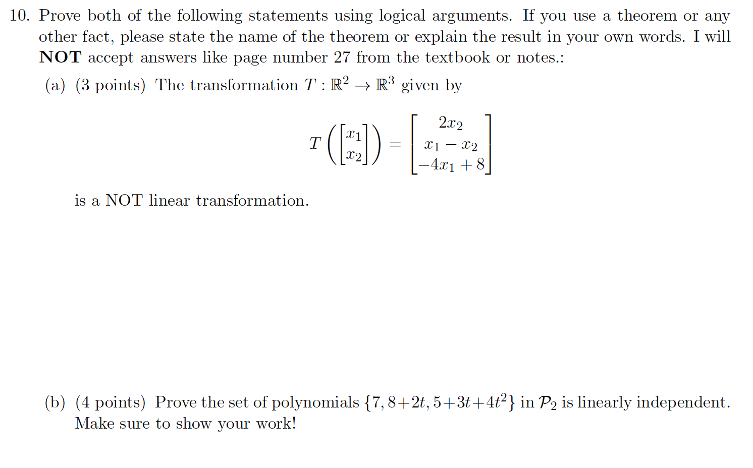 Solved 10. Prove both of the following statements using | Chegg.com