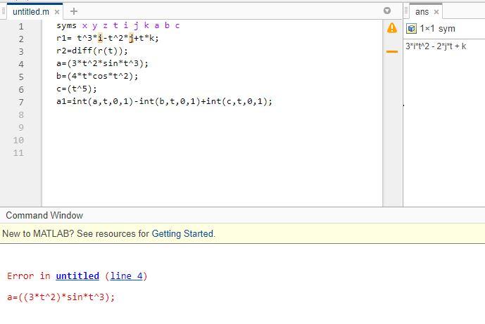 Solved ans X A 1x1 sym 3*T*t^2 - 2*j*t +k untitled.mx 1 syms | Chegg.com