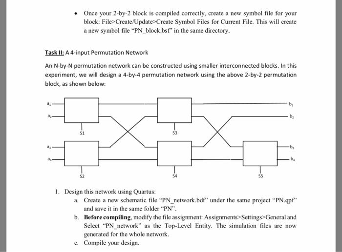 Task I: A two-input Permutation Block A permutation | Chegg.com
