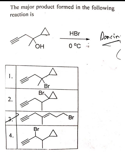 Solved The major product formed in the followingreaction is. | Chegg.com