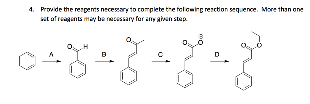 Solved Provide the reagents necessary to complete the | Chegg.com