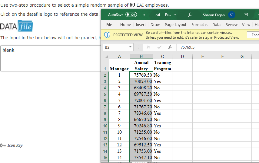 Off DATA File File Не Enal G Use two-step procedure | Chegg.com