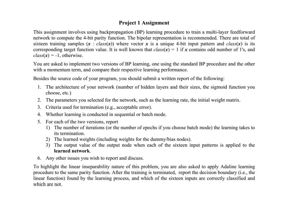 Solved Project 1 Assignment This Assignment Involves Using