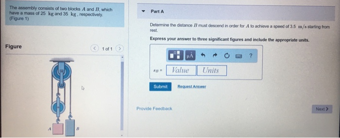 Solved The assembly consists of two blocks A and B, which | Chegg.com