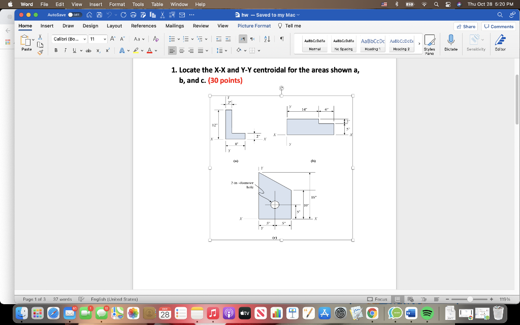 Solved Word File Edit View Insert Format Tools Table Window | Chegg.com