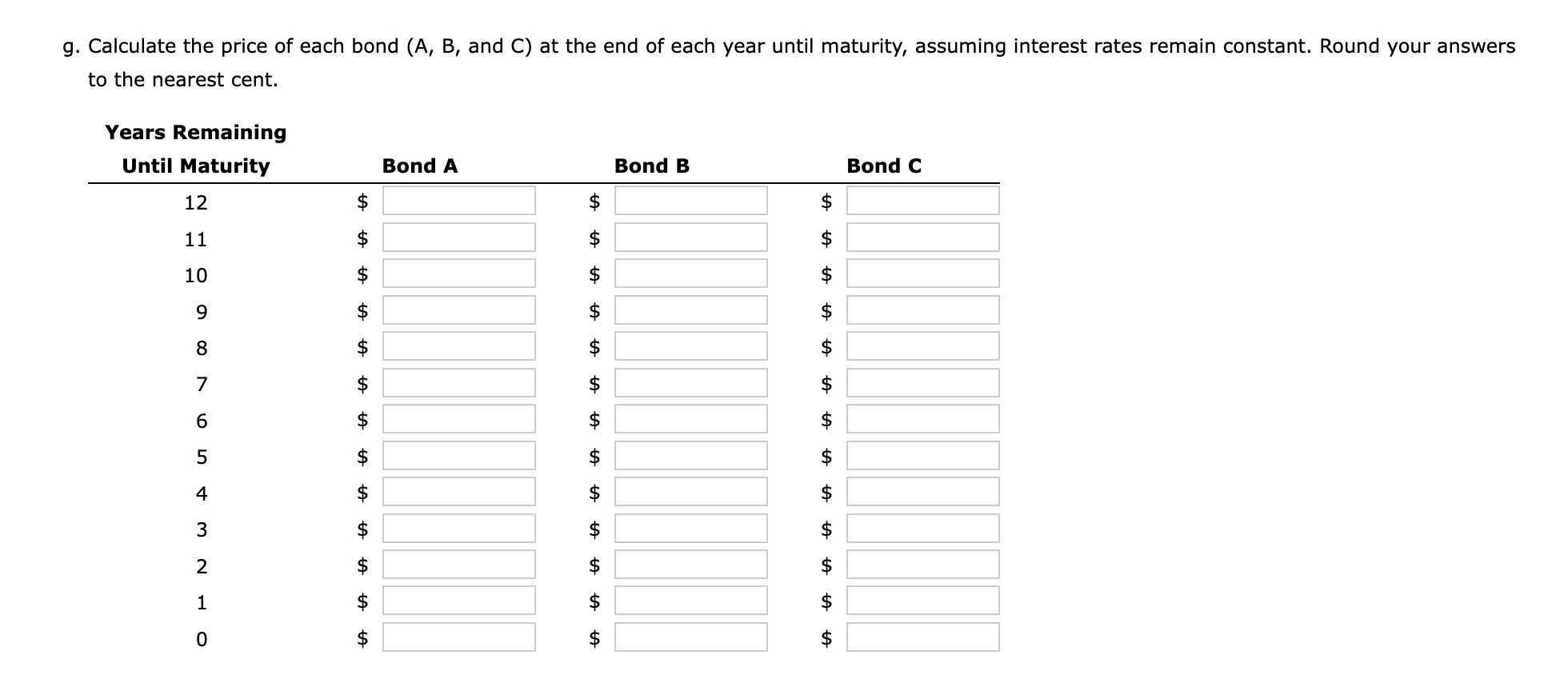 Solved 1. What is the expected current yield for each bond | Chegg.com