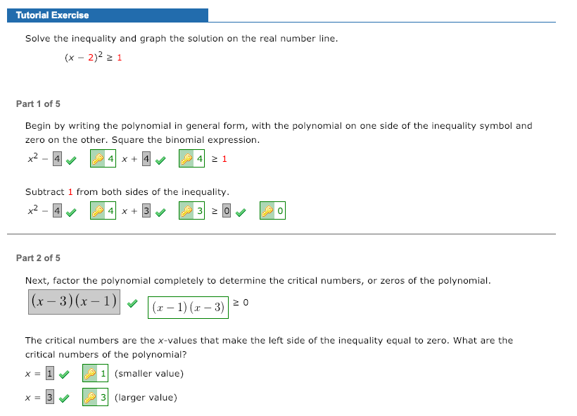 Solved Tutorial Exercise Solve the inequality and graph the | Chegg.com