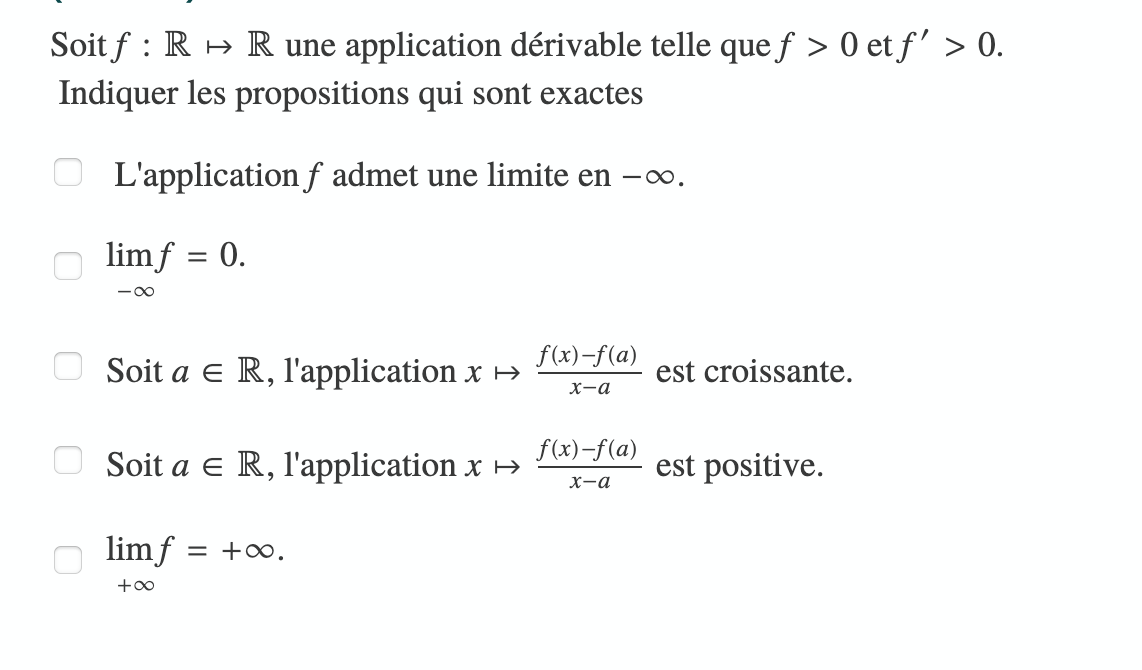 Solved 4. Let f : R → R be a derivable function such as f>0 | Chegg.com