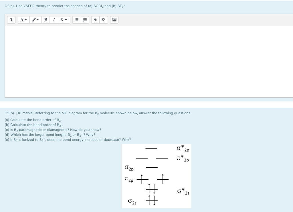 Solved C2(a). Use VSEPR theory to predict the shapes of (a) | Chegg.com