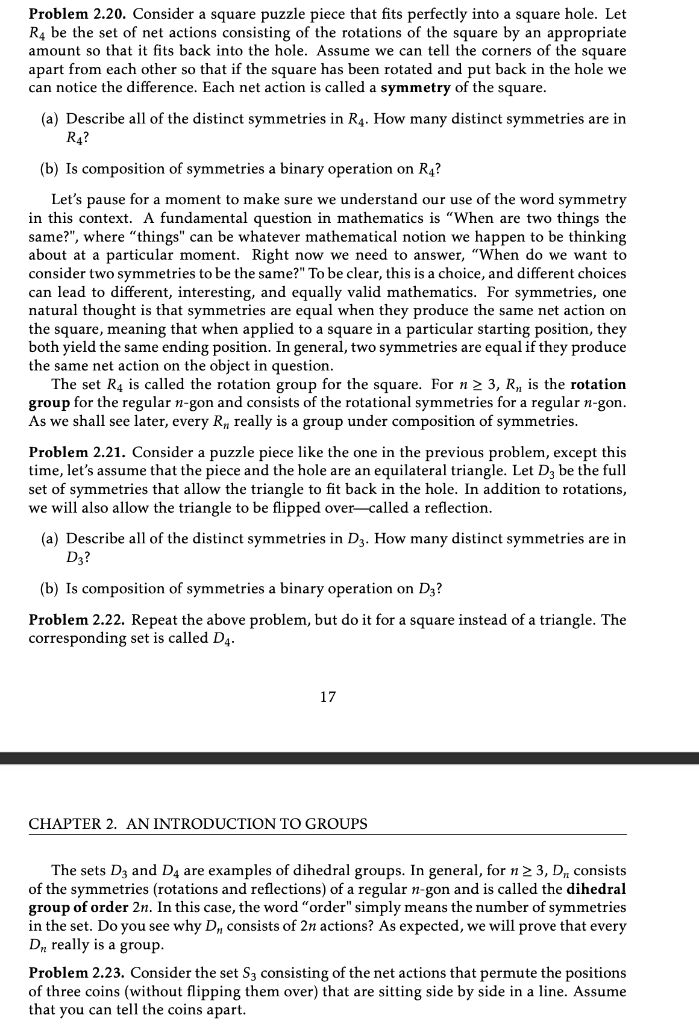 Solved Problem 2.35. Verify that each of the following is a | Chegg.com