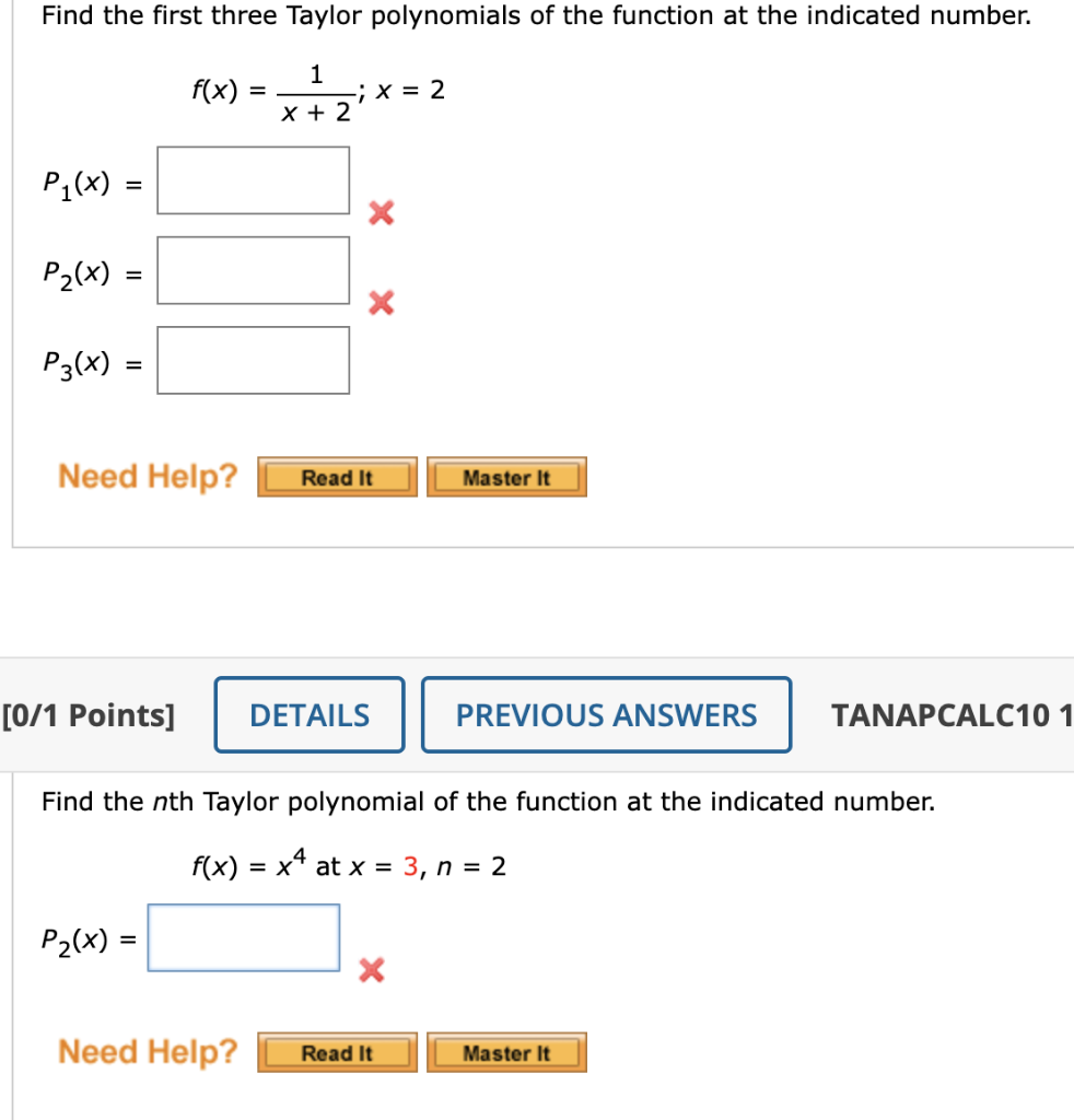 Solved P1(x)=P2(x)=P3(x)=f(x)=x+21;x=2xx 11 Points] Find the | Chegg.com