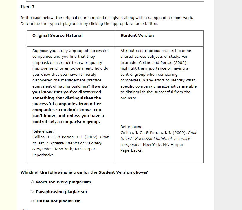 Solved In the case below, the original source material is | Chegg.com