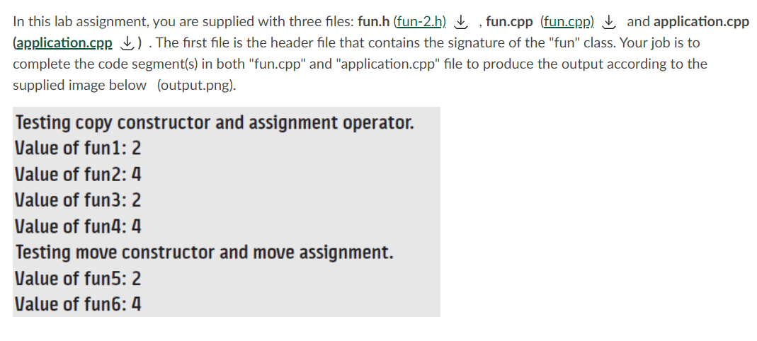 Solved Programming language: C++ fun.h: #include | Chegg.com