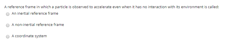 Solved A reference frame in which a particle is observed to | Chegg.com