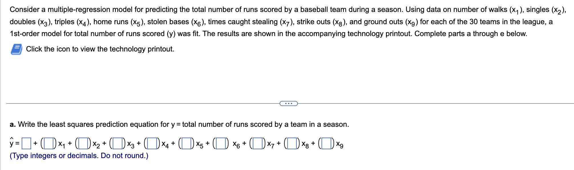 Solved Consider a multiple-regression model for predicting | Chegg.com