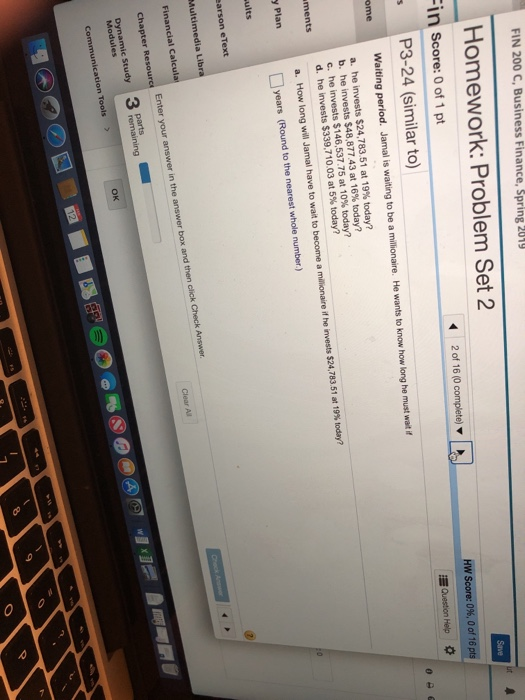 Solved Homework: Problem Set 2 Score: 0 of 1 pt P3-17 | Chegg.com