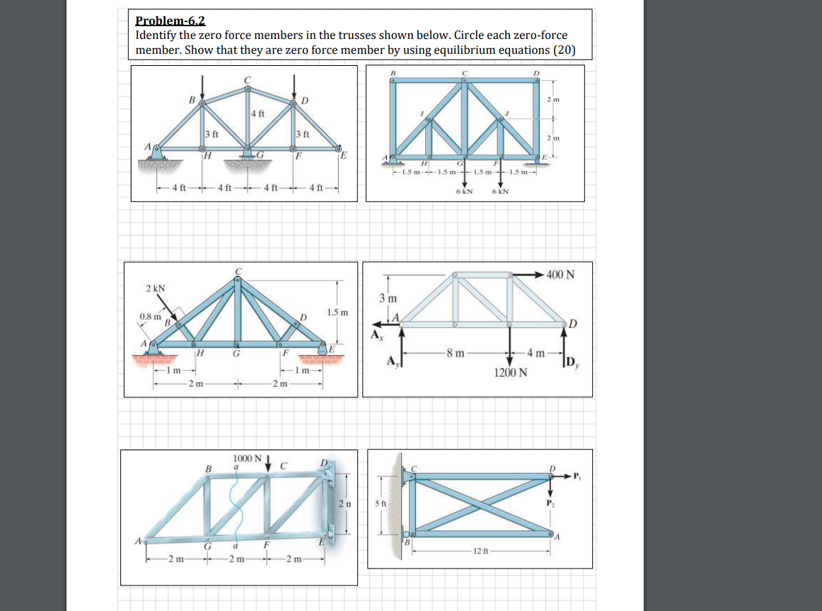 Solved Problem-6.1 (a) The boom shown in Figure below | Chegg.com