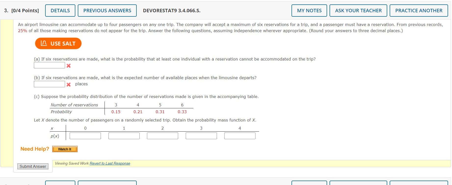 Solved 3. [0/4 Points] DETAILS PREVIOUS ANSWERS DEVORESTAT9 | Chegg.com