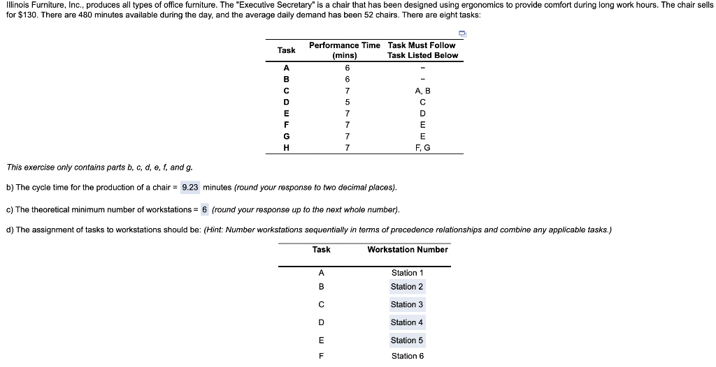 Solved This exercise only contains parts b,c,d,e,f, and g. | Chegg.com
