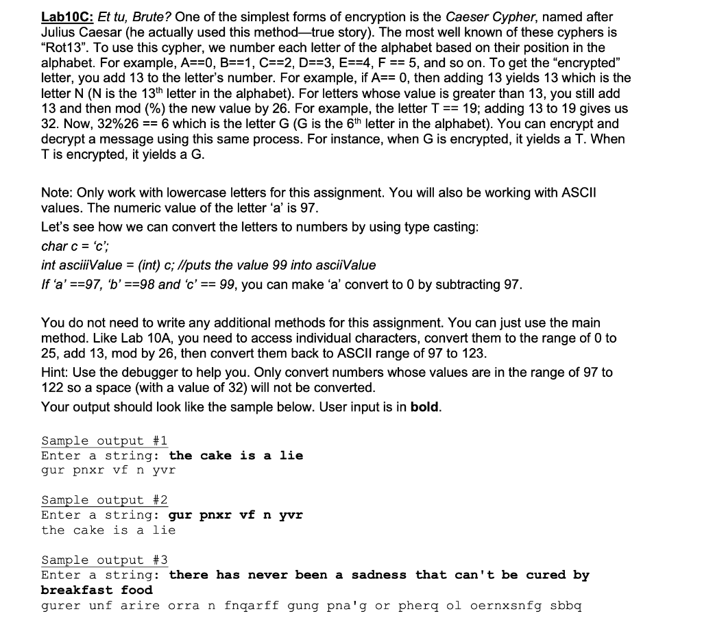 Solved Lab10A: A land with no vowels. If you've ever learned | Chegg.com