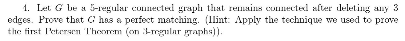 Construct a 5-regular simple connected graph that has | Chegg.com