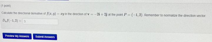Solved Cakulate the directional derivative of f(x,y)=xy in | Chegg.com