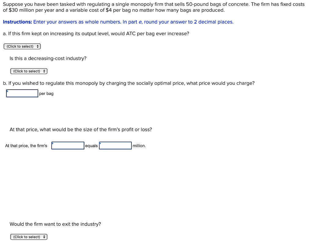 Solved Suppose you have been tasked with regulating a single | Chegg.com