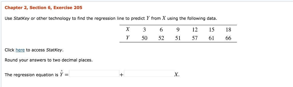 Solved Chapter 2, Section 6, Exercise 205 Use StatKey or | Chegg.com