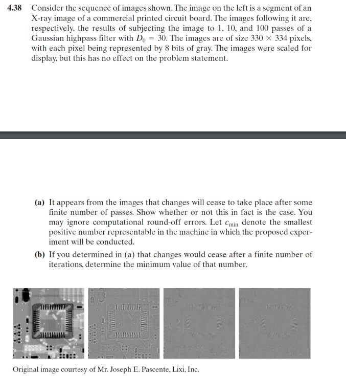 4.38 Consider the sequence of images shown. The image | Chegg.com